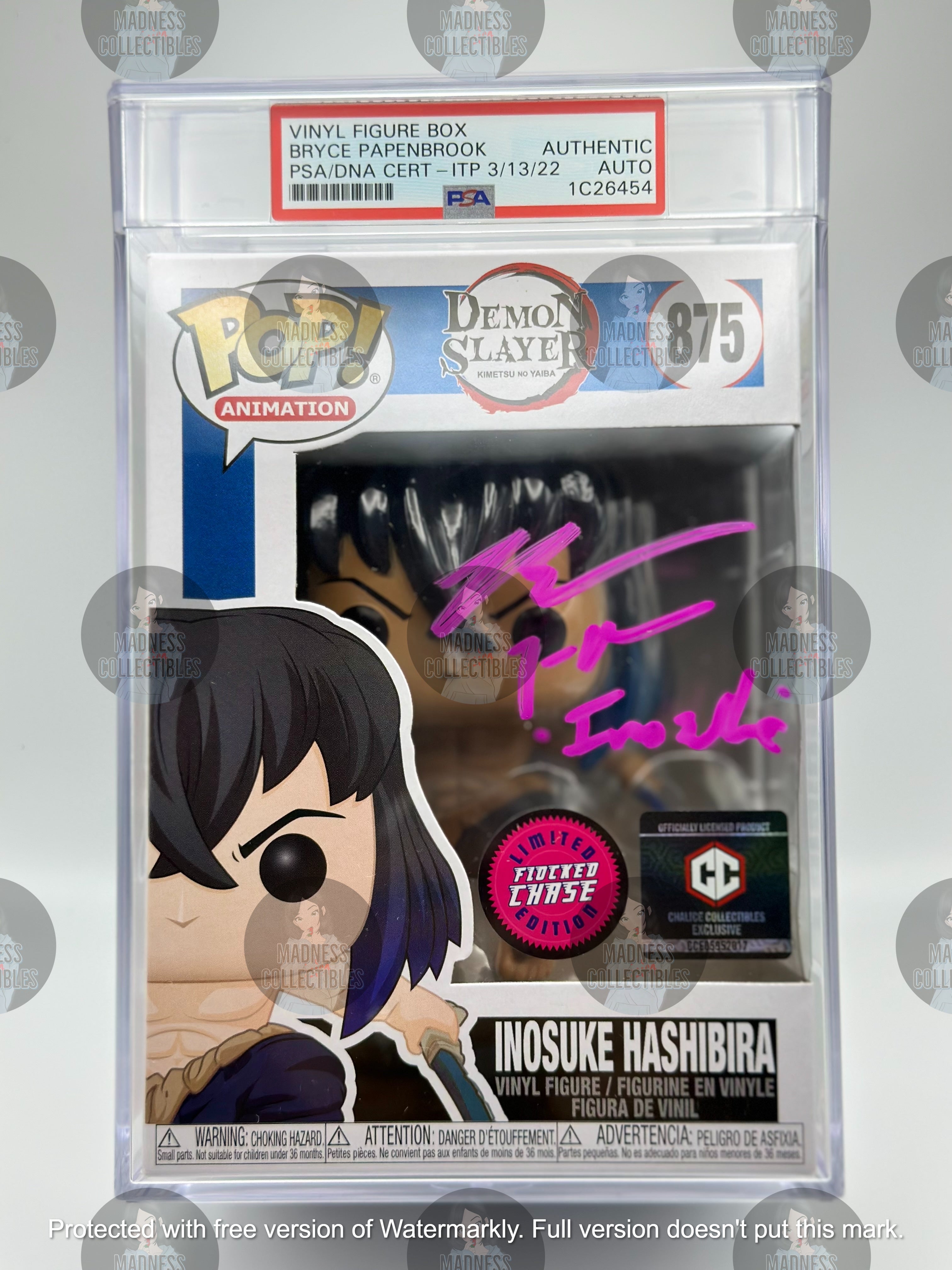 [PSA Encapsulated] Funko Pop Inosuke Hashibira - Limited Flocked Chase ...